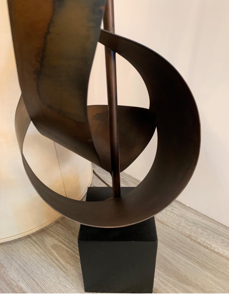 Harry Balmer Sculptural Ribbon Table Lamp at 1stDibs