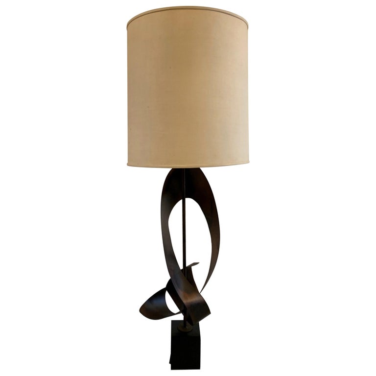 Harry Balmer Sculptural Ribbon Table Lamp at 1stDibs