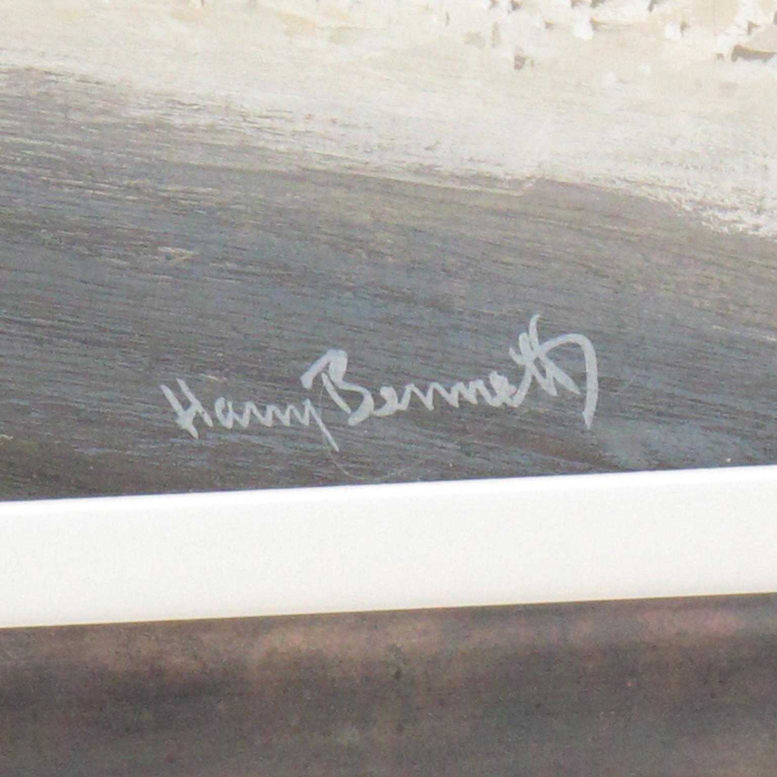 Harry Bennett - Building Landscape Gouache Painting by Harry Bennett ...