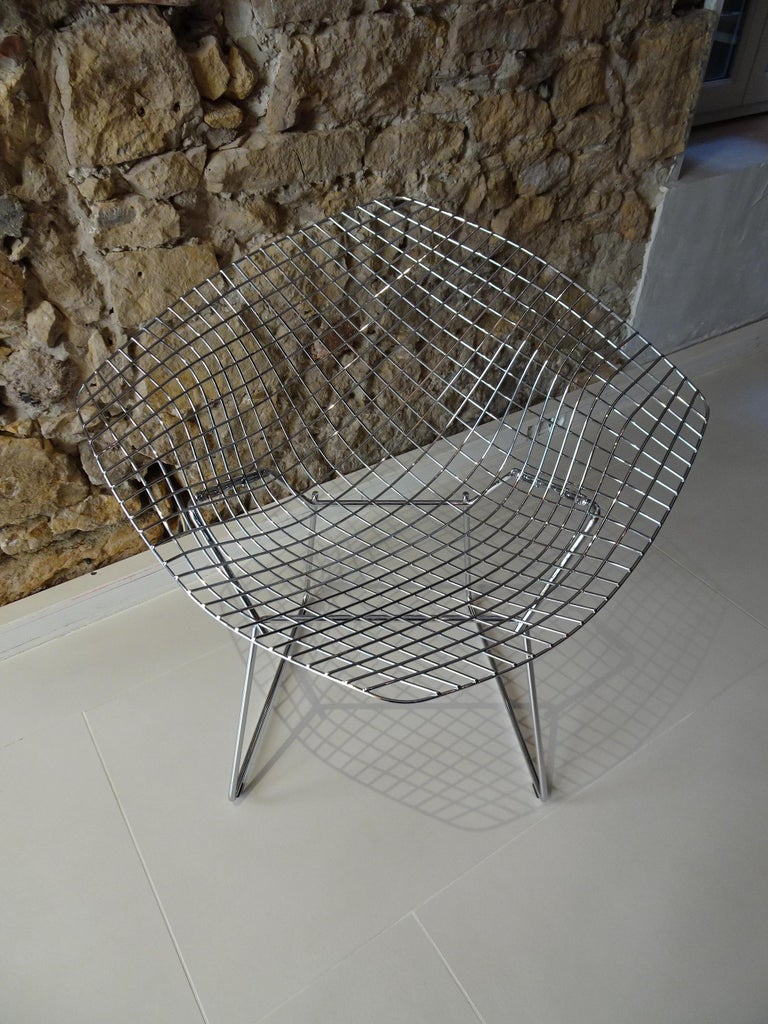 Harry Bertoia "Diamond" Chair, Knoll Edition For Sale at 1stDibs