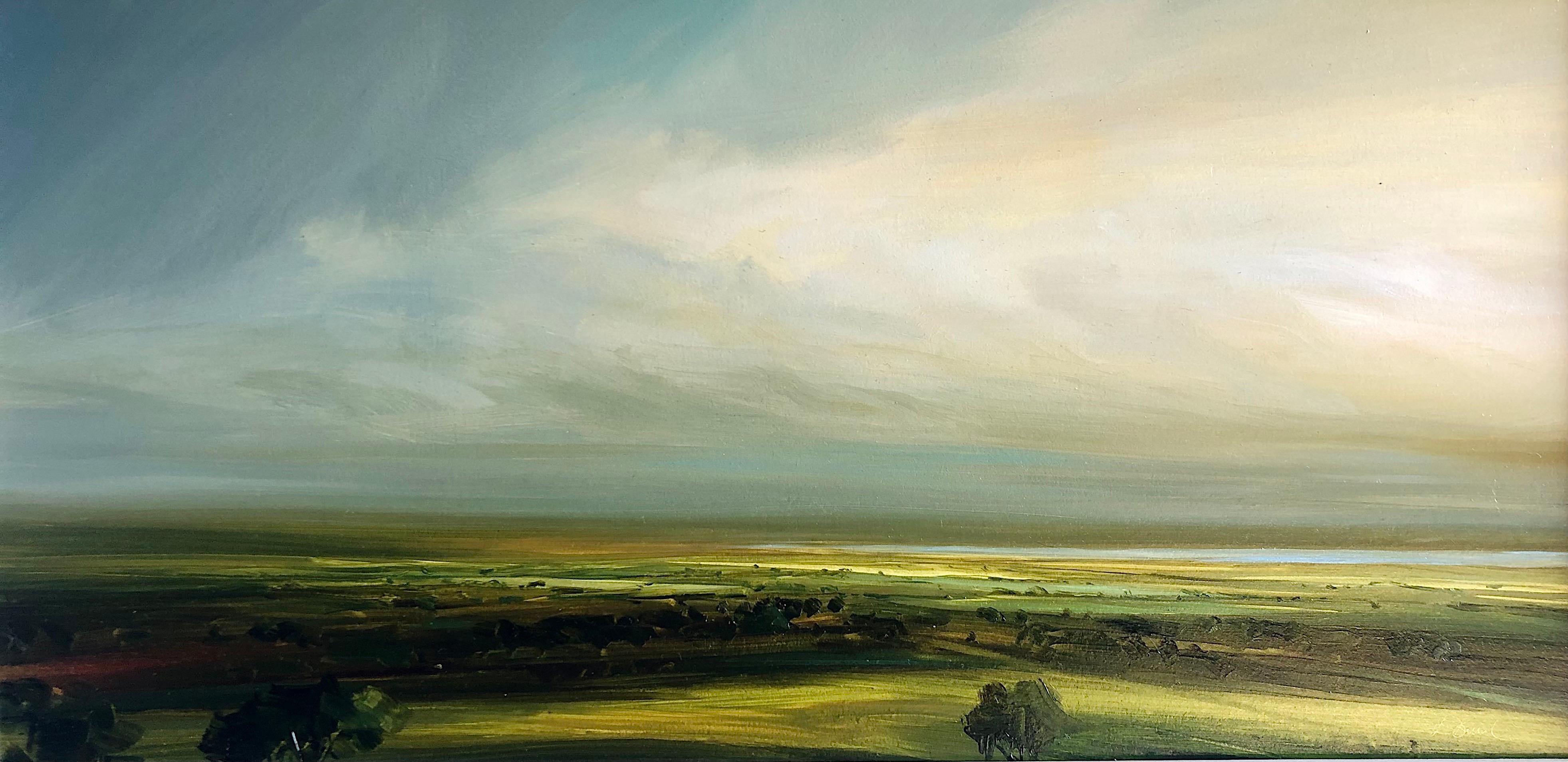 Harry Brioche - Late Summer on the Pennine, semi-abstract painting ...