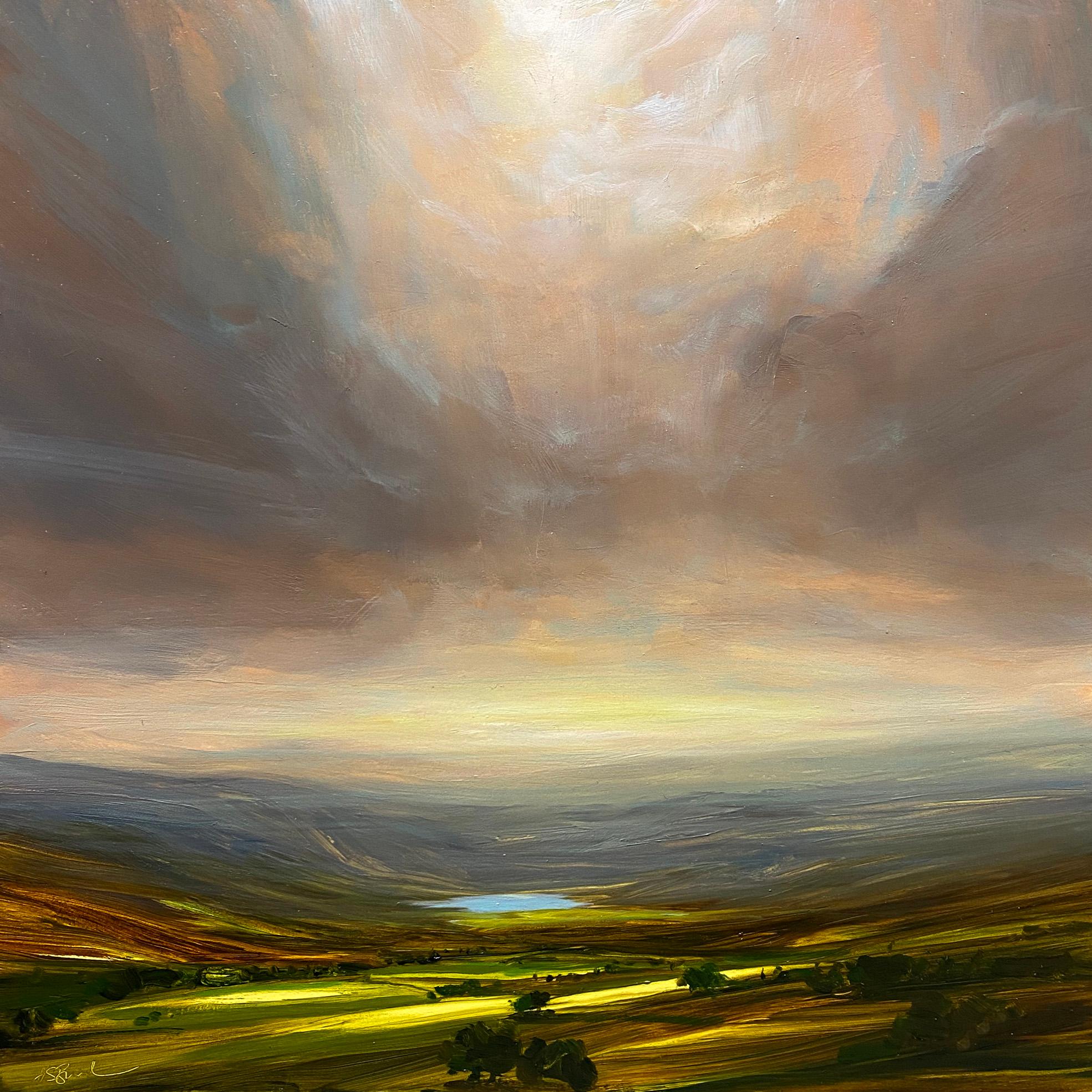 Harry Brioche - Sunlit Waters, Contemporary British Landscape Original ...