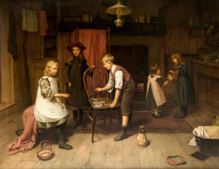 Harry Brooker - Pretending (Lunch from the Café) For Sale at 1stDibs