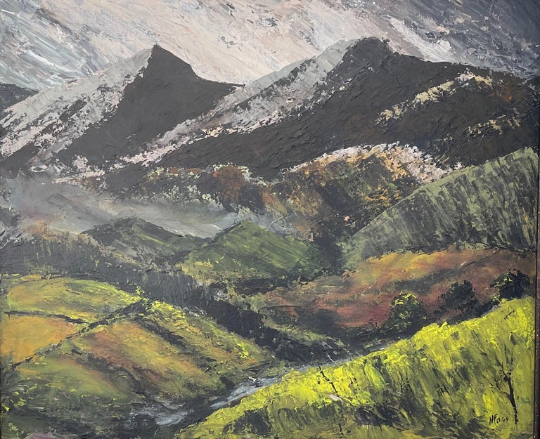 Harry Fogg - "The Beacons" Contemporary Landscape Oil Painting by Harry ...