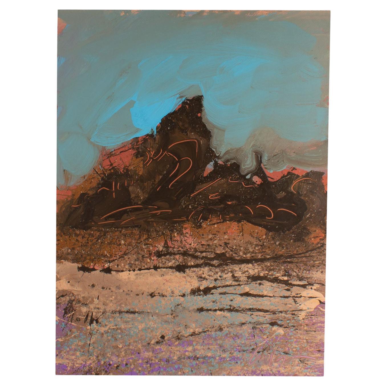 Patrick Nagel Original Painting Acrylic on Board, 1980s Rare Male Image ...