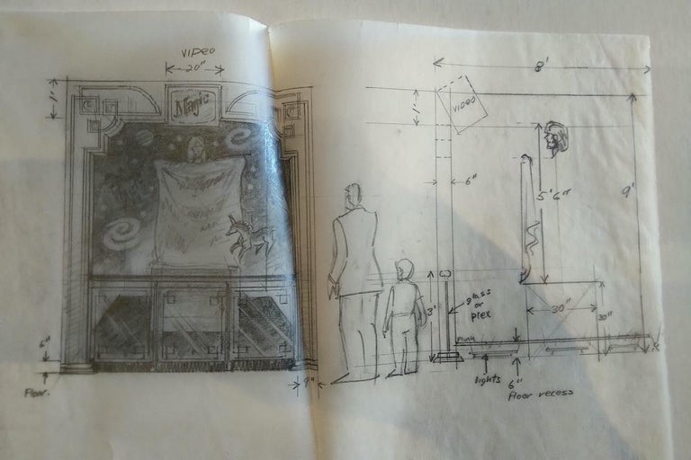 Original Drawings of Doug Henning's Houdini Metamorphosis For Sale at ...