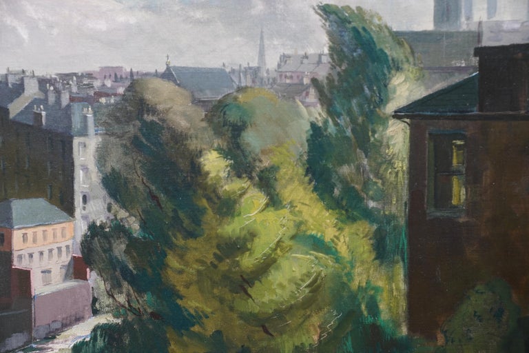 Harry Jefferson Barnes - Glasgow West End River Kelvin Townscape ...