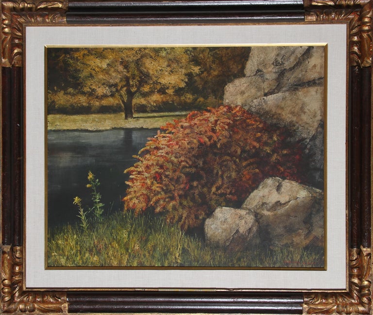 Harry Lane - Barberry Bush, Oil Painting by Harry Lane For Sale at 1stDibs