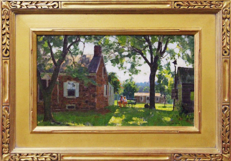 Harry Leith-Ross - Harry Leith-Ross, Solebury Backyard, Oil on Canvas ...
