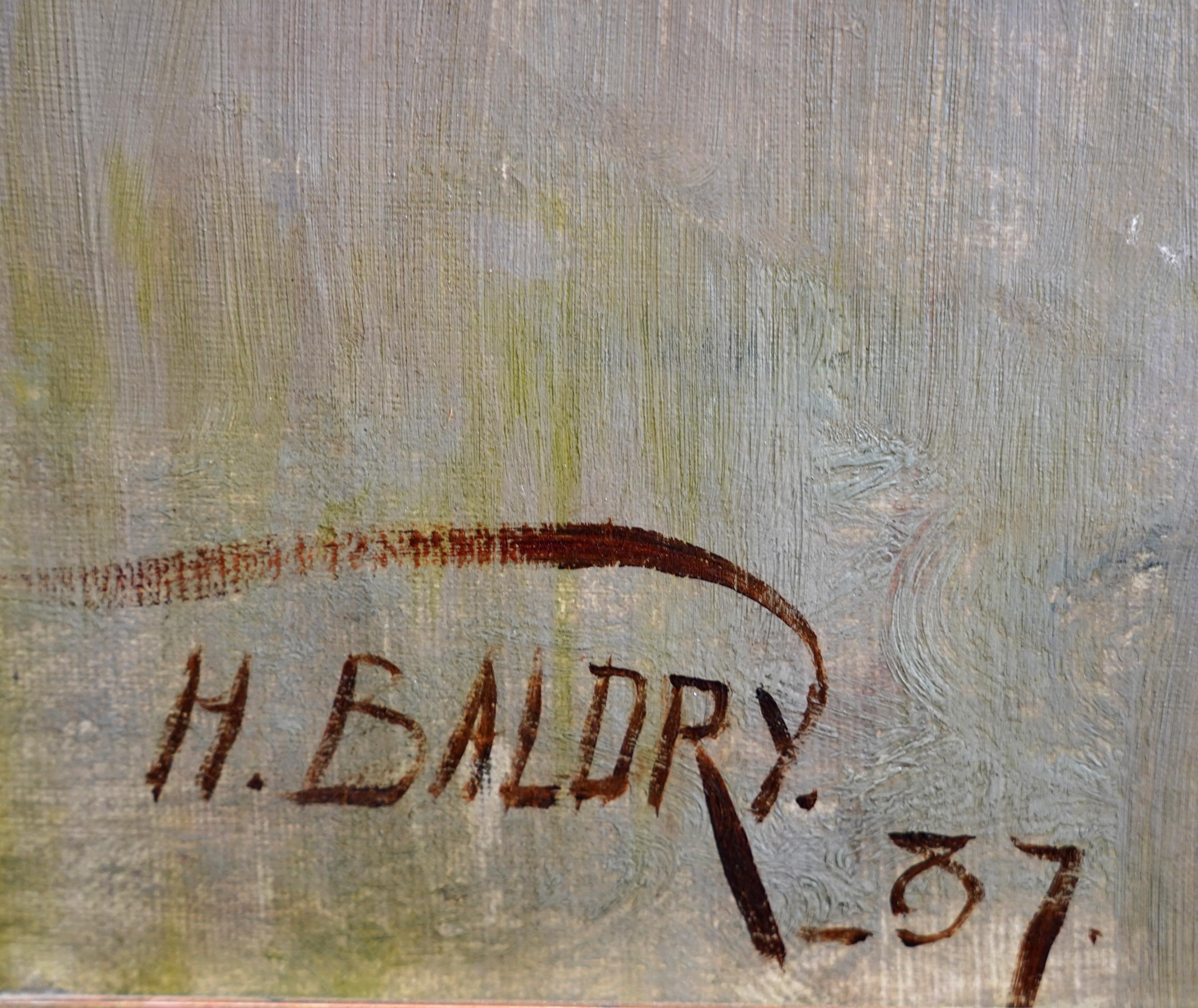 Harry Leslie Baldry - Portrait of a Flower Seller - British 19th ...