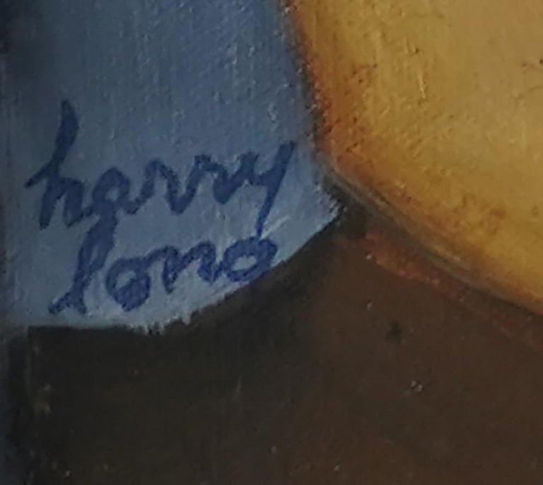 Harry Long - Vintage Signed American Surreal Exhibited Beach Scene ...