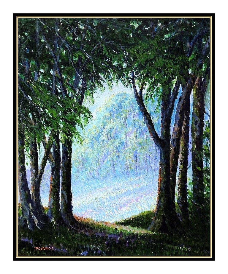 Harry McCormick - Harry McCormick Oil Painting on Board Original Forest ...