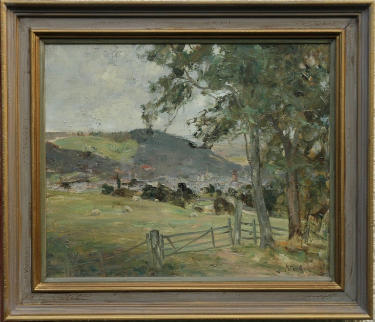 Harry McGregor - Peebles Landscape - Scottish art Impressionist oil ...