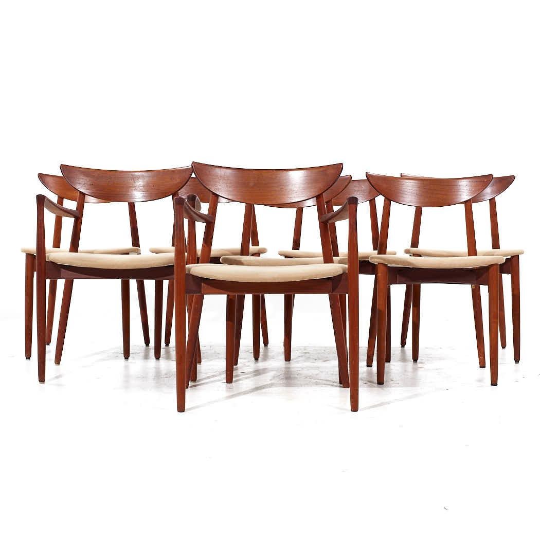Harry Ostergaard for Randers Mobelfabrik MCM Danish Teak Dining Chairs ...