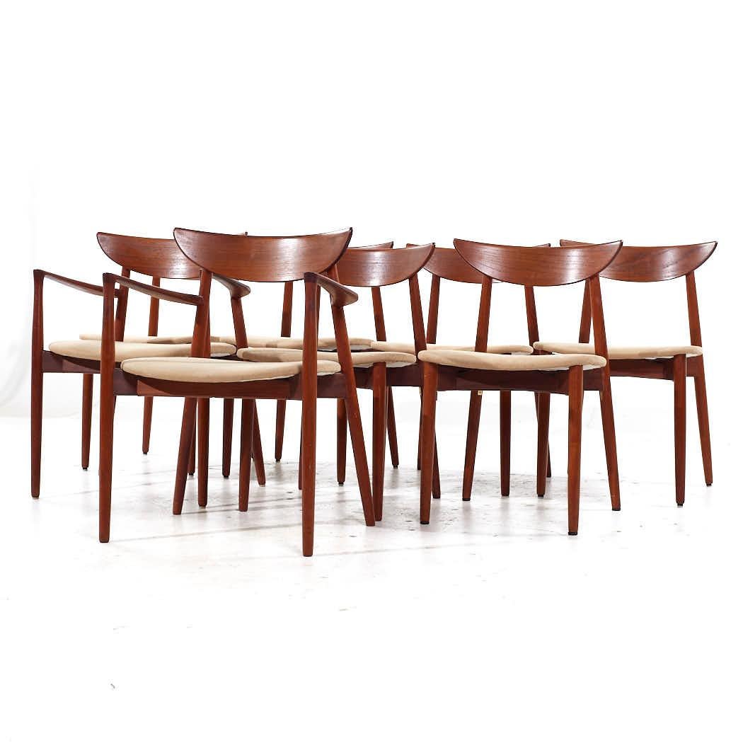 Harry Ostergaard for Randers Mobelfabrik MCM Danish Teak Dining Chairs ...