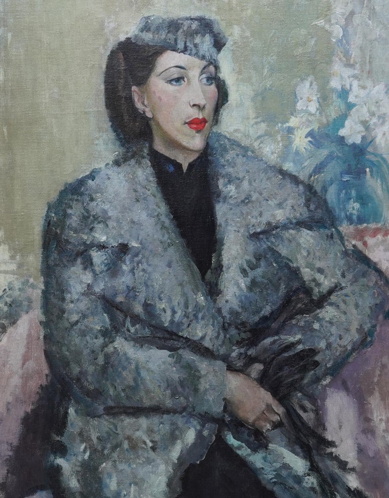 Harry Rutherford - Post Impressionist Portrait of a Woman - British 40 ...