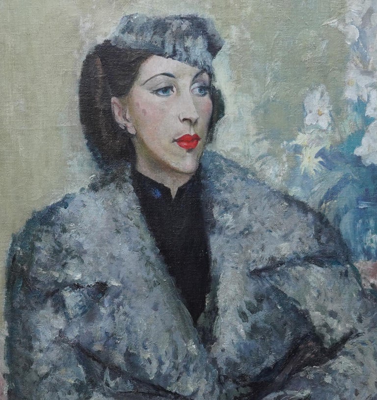 Harry Rutherford - Post Impressionist Portrait of a Woman - British 40 ...