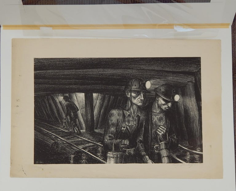 Harry Sternberg Original Pencil Signed Lithograph, 1936 - “Seventh ...