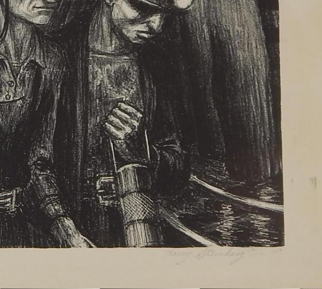 Harry Sternberg Original Pencil Signed Lithograph, 1936 - “Seventh ...