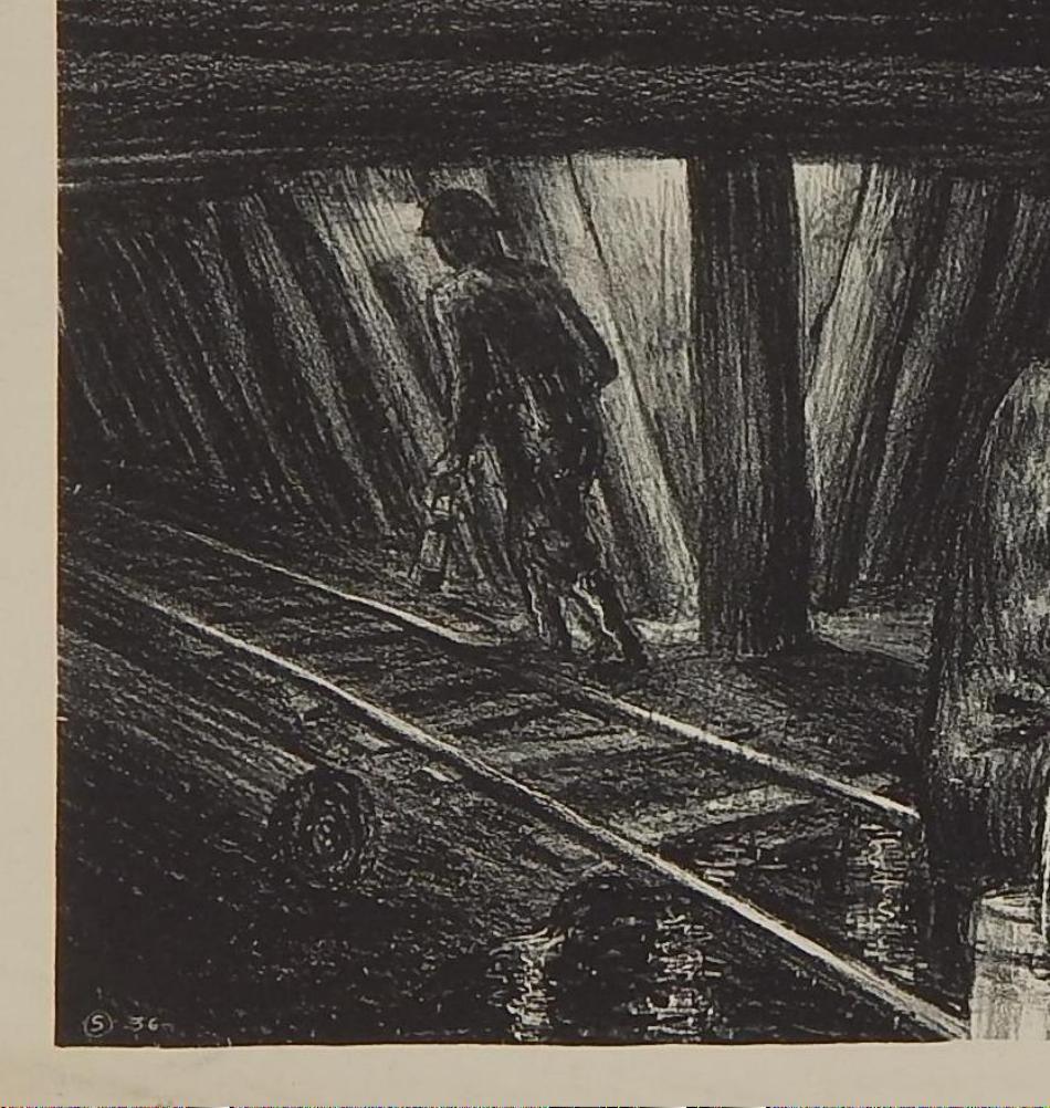 Harry Sternberg Original Pencil Signed Lithograph, 1936 - “Seventh ...