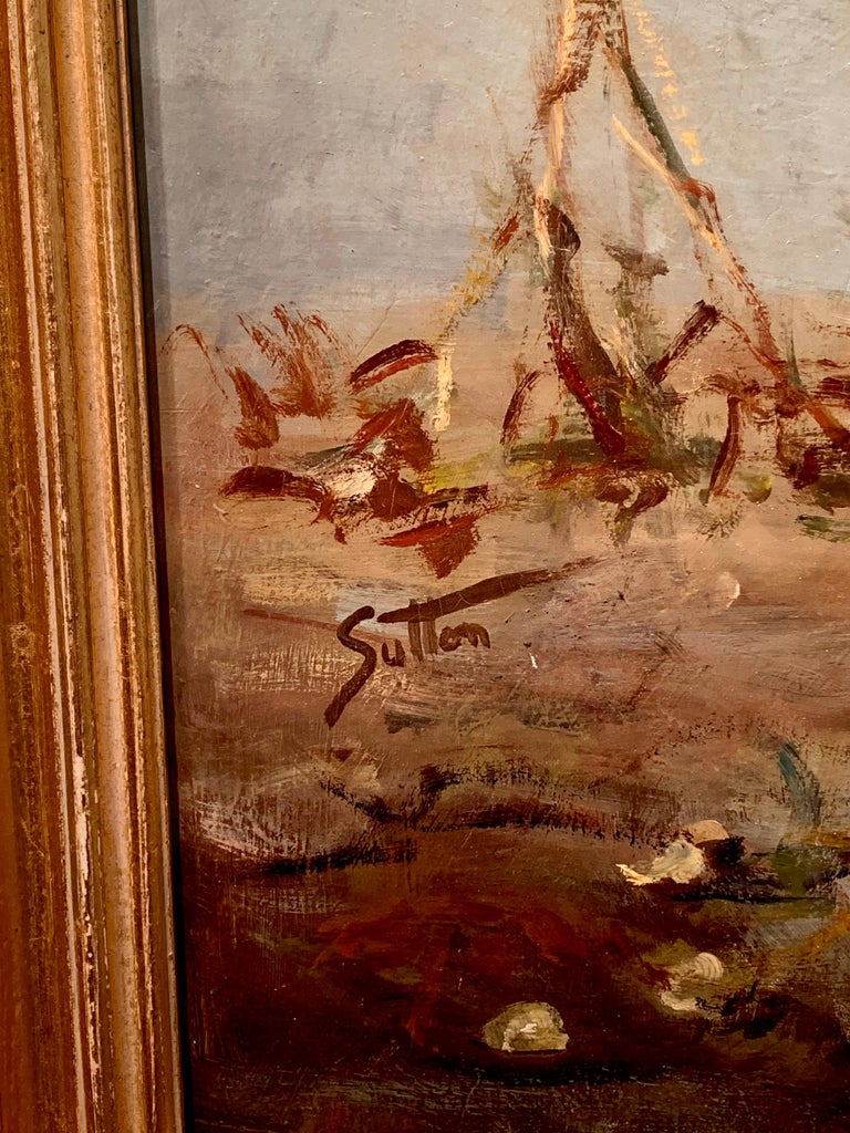 Harry Sutton - American Impressionist Portrait of a Fish swimming ...