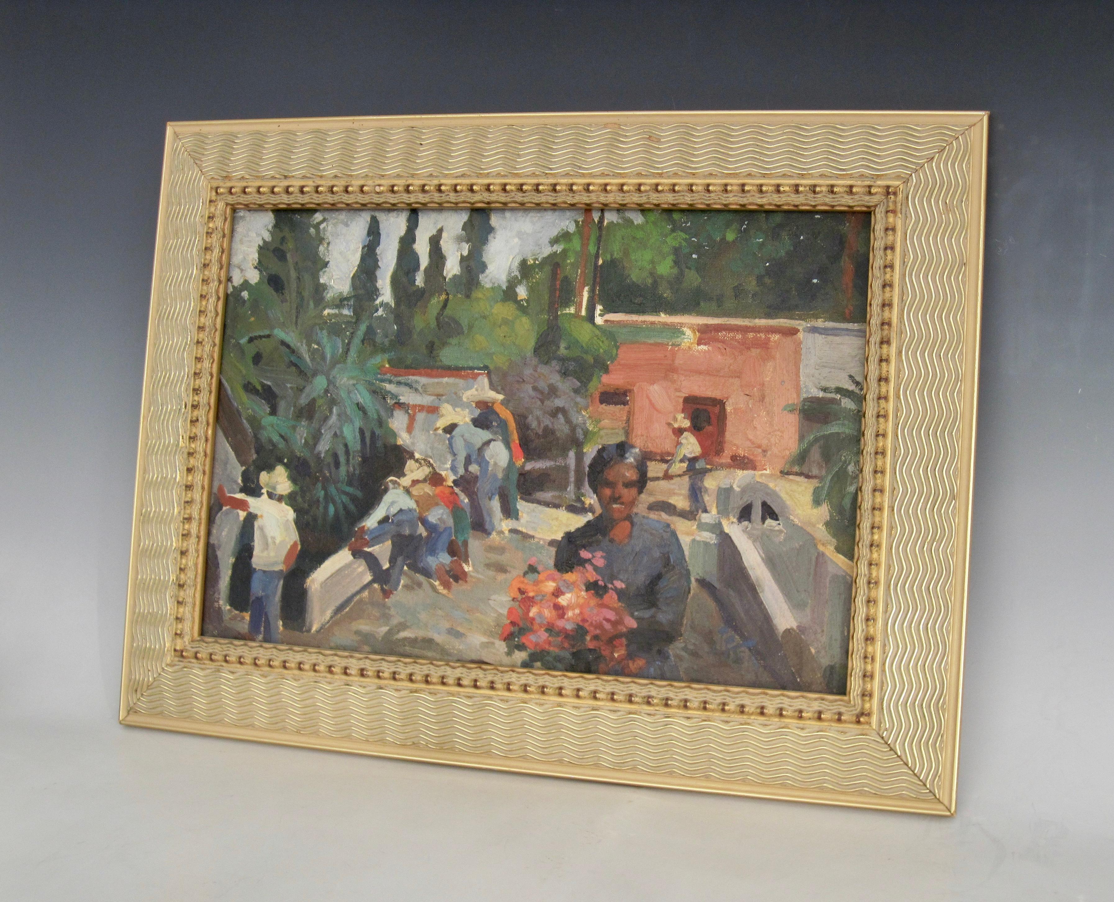 Harry T. Fisk "Flower Girl of Guadalupe" For Sale at 1stDibs