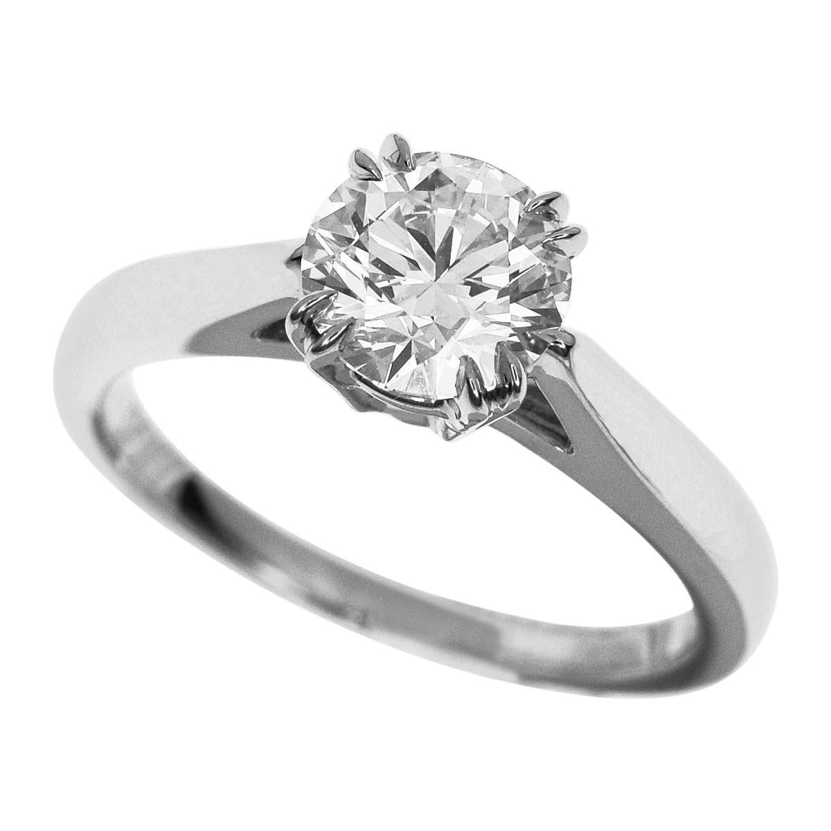 Harry Winston Diamond Solitaire Ring at 1stDibs