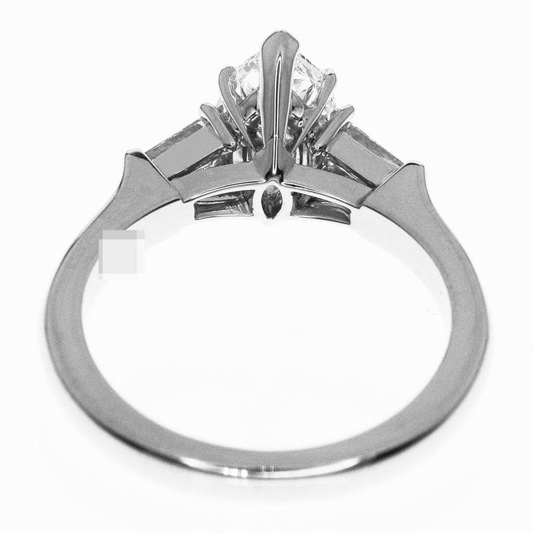 Harry Winston 1.16 Carat Diamond Platinum Tryst Marquise Brilliant ...