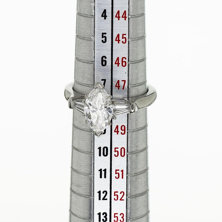 Harry Winston 1.16 Carat Diamond Platinum Tryst Marquise Brilliant ...