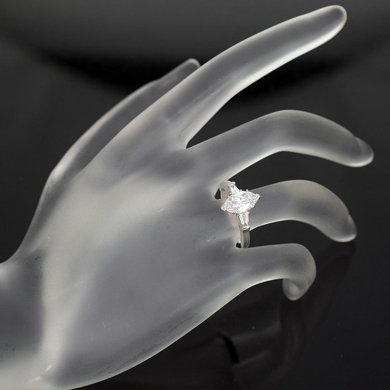 Harry Winston 1.16 Carat Diamond Platinum Tryst Marquise Brilliant ...
