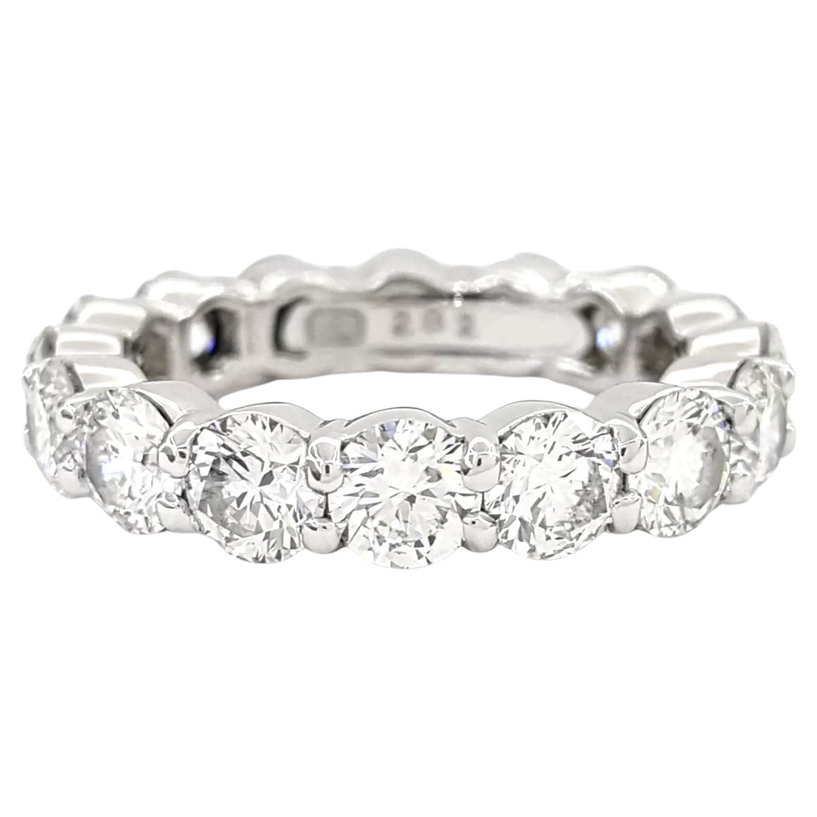 Harry Winston 9.35 Carat Radiant Diamond Platinum Eternity Rock Band ...