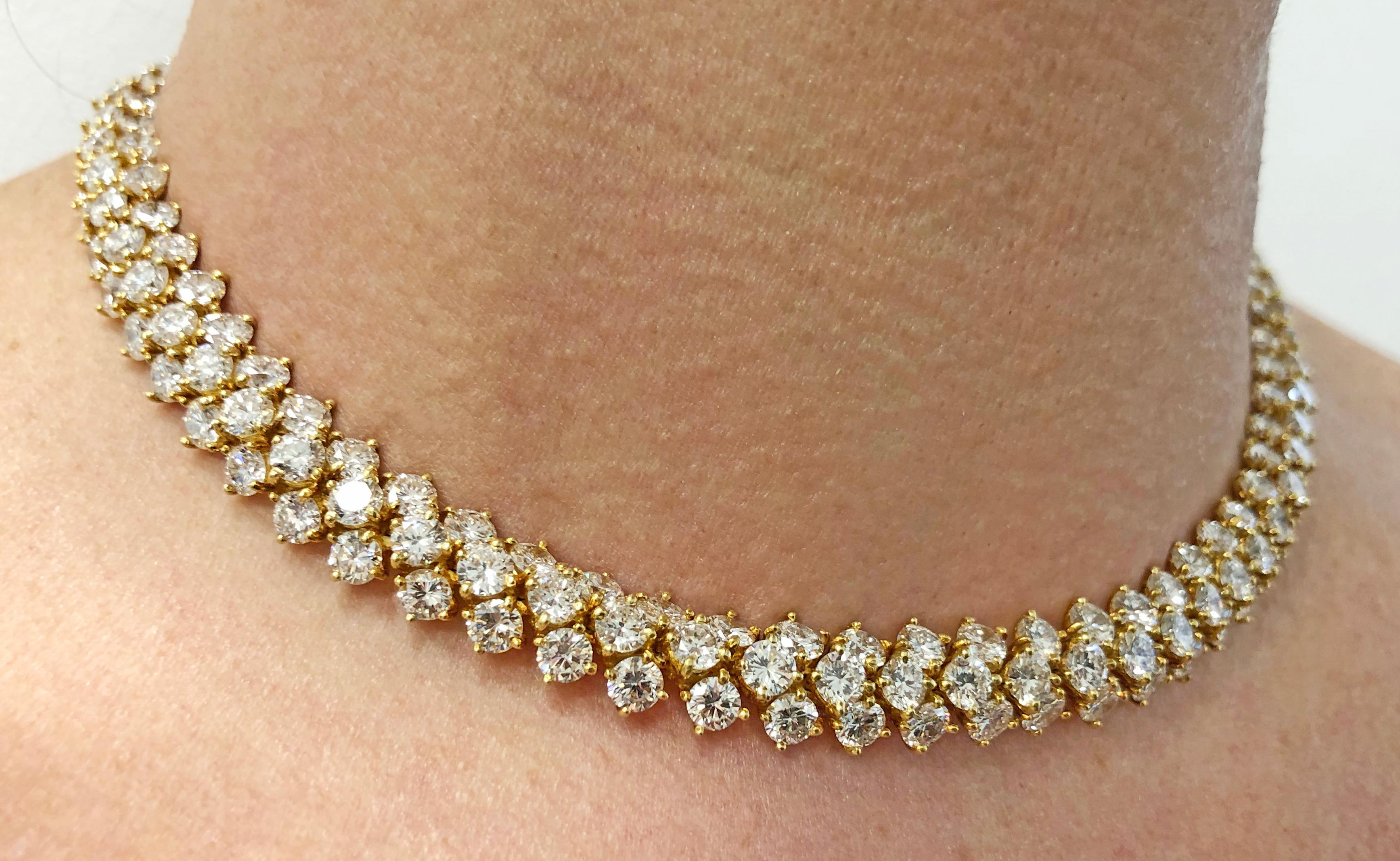 Harry Winston Diamond Riviere Chain Necklace For Sale at 1stDibs ...