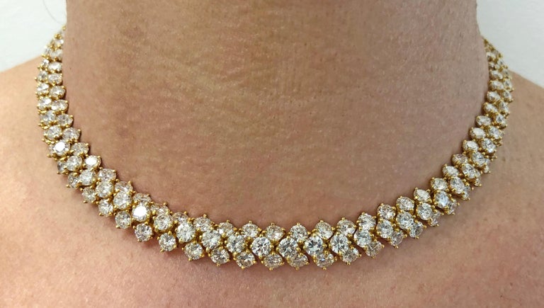 Harry Winston Diamond Riviere Chain Necklace For Sale at 1stDibs ...