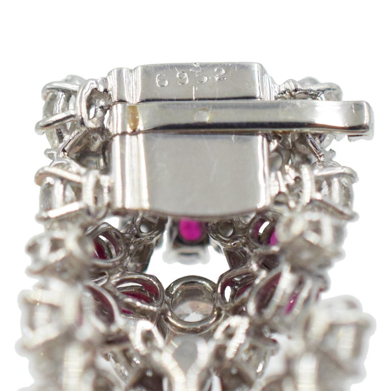 Harry Winston Diamond and Ruby Bracelet For Sale at 1stDibs