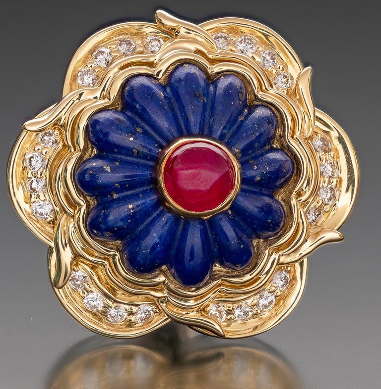 Harry Winston Lapis, Ruby and Diamond Earrings at 1stDibs | melissa ...