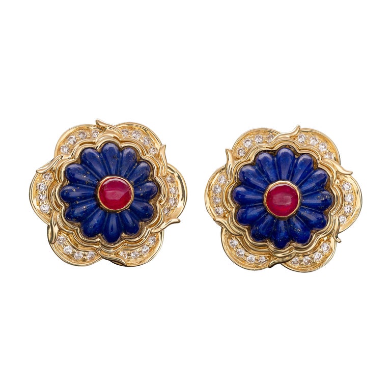 Harry Winston Lapis, Ruby and Diamond Earrings at 1stDibs | melissa ...