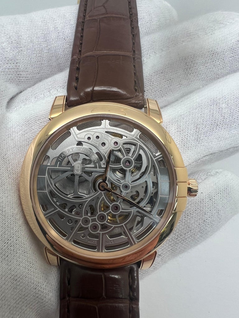 Harry Winston Midnight Skeleton Rose Gold Ref, MIDAHM42RR001 For Sale ...
