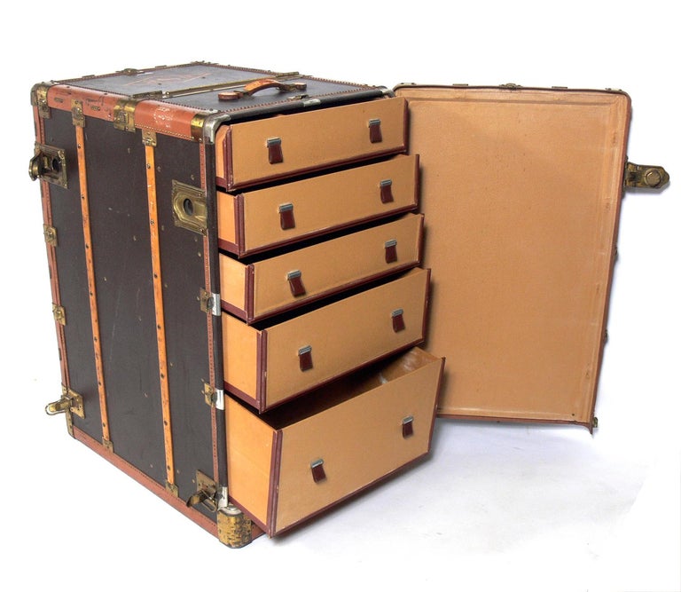 Hartmann 1930s Wardrobe Steamer Trunk at 1stDibs