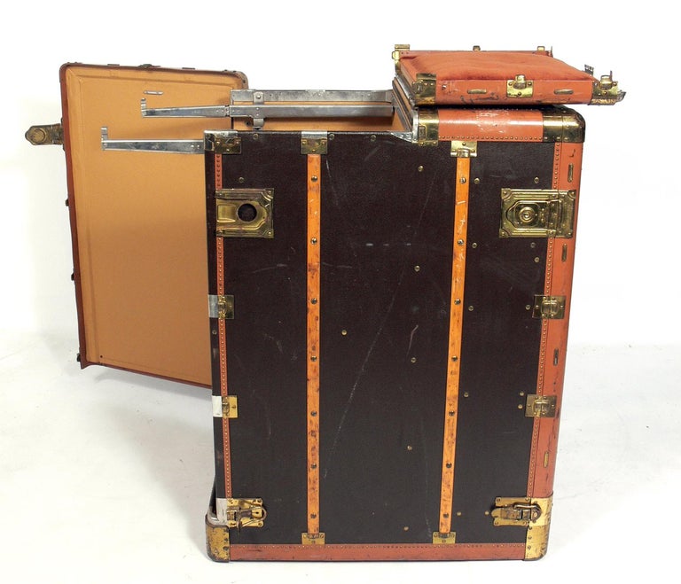 Hartmann 1930s Wardrobe Steamer Trunk at 1stDibs | hartmann steamer ...