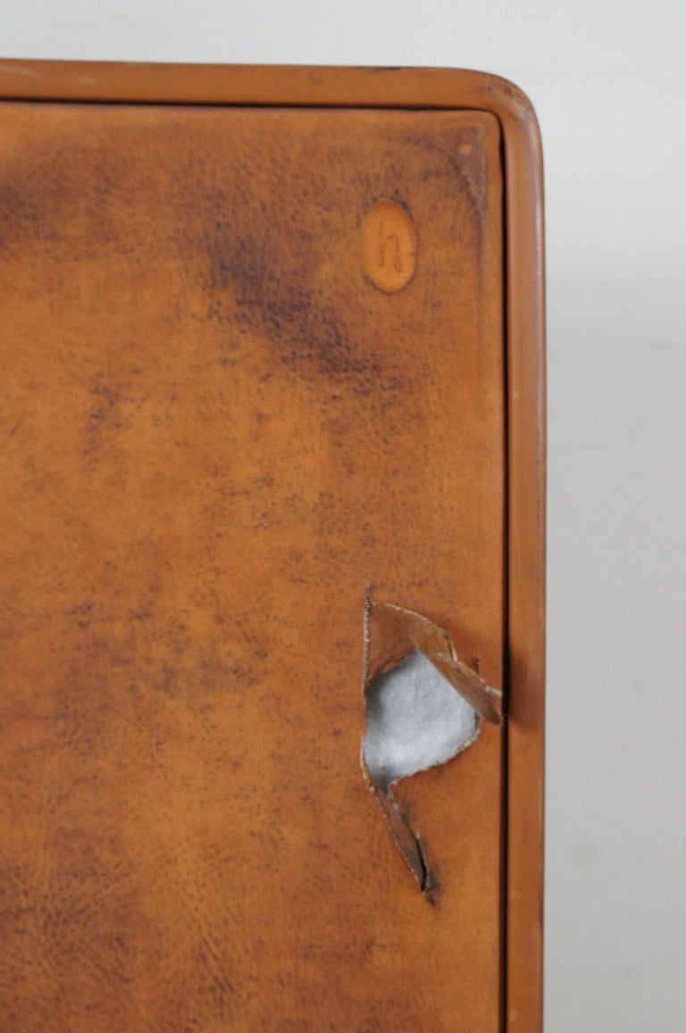 Hartmann Belted Tan Leather Paisley Carry Travel Luggage Suitcase Lock ...