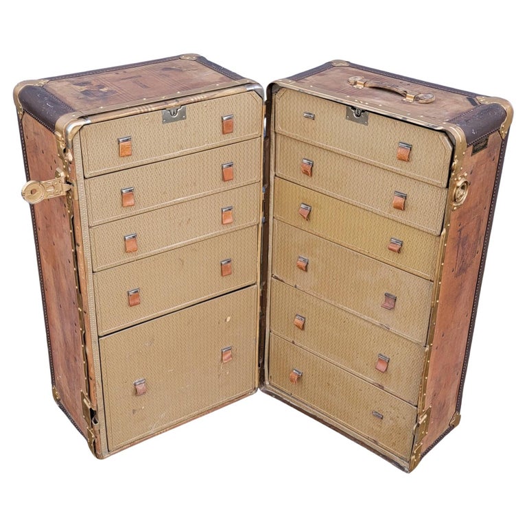 Hartmann Wardrobe Steamer / Cabin Trunk For Sale at 1stDibs