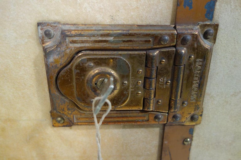 Hartmann Wardrobe Trunk with Key For Sale at 1stDibs