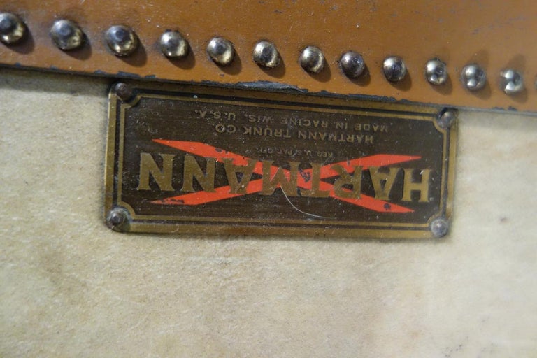 Hartmann Wardrobe Trunk with Key For Sale at 1stDibs