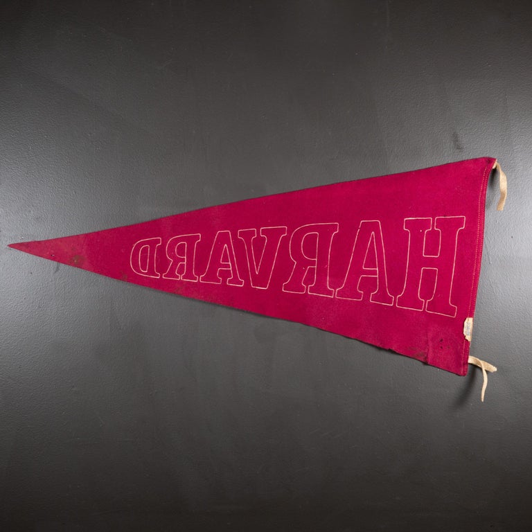Harvard University Pennant Banner, circa 1920-1940 For Sale at 1stDibs