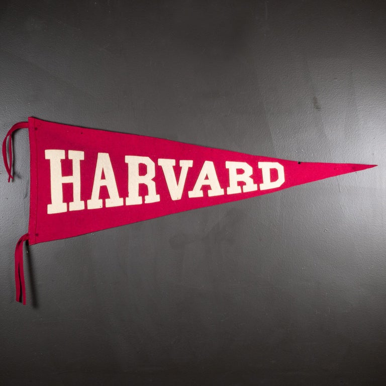 Harvard University Pennant Banner, circa.1920-1940 For Sale at 1stDibs
