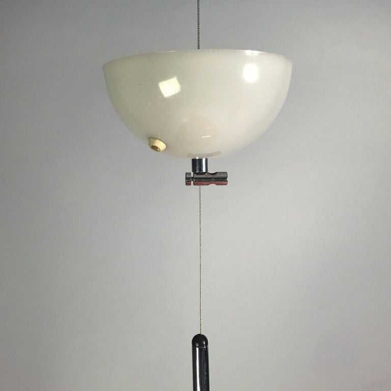 Harvey Guzzini Ceiling Light 1970, Italy, Space Age Orange Hanging ...