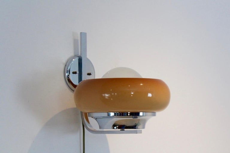 Harvey Guzzini ‘Clan’ Wall Lamp, Italy 1960s at 1stDibs | guzzini wall lamp