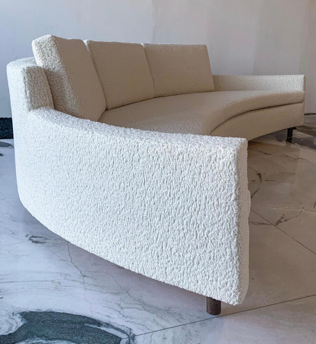 Harvey Probber Curved Crescent Sofa, 1960s, 2 Available For Sale at 1stDibs