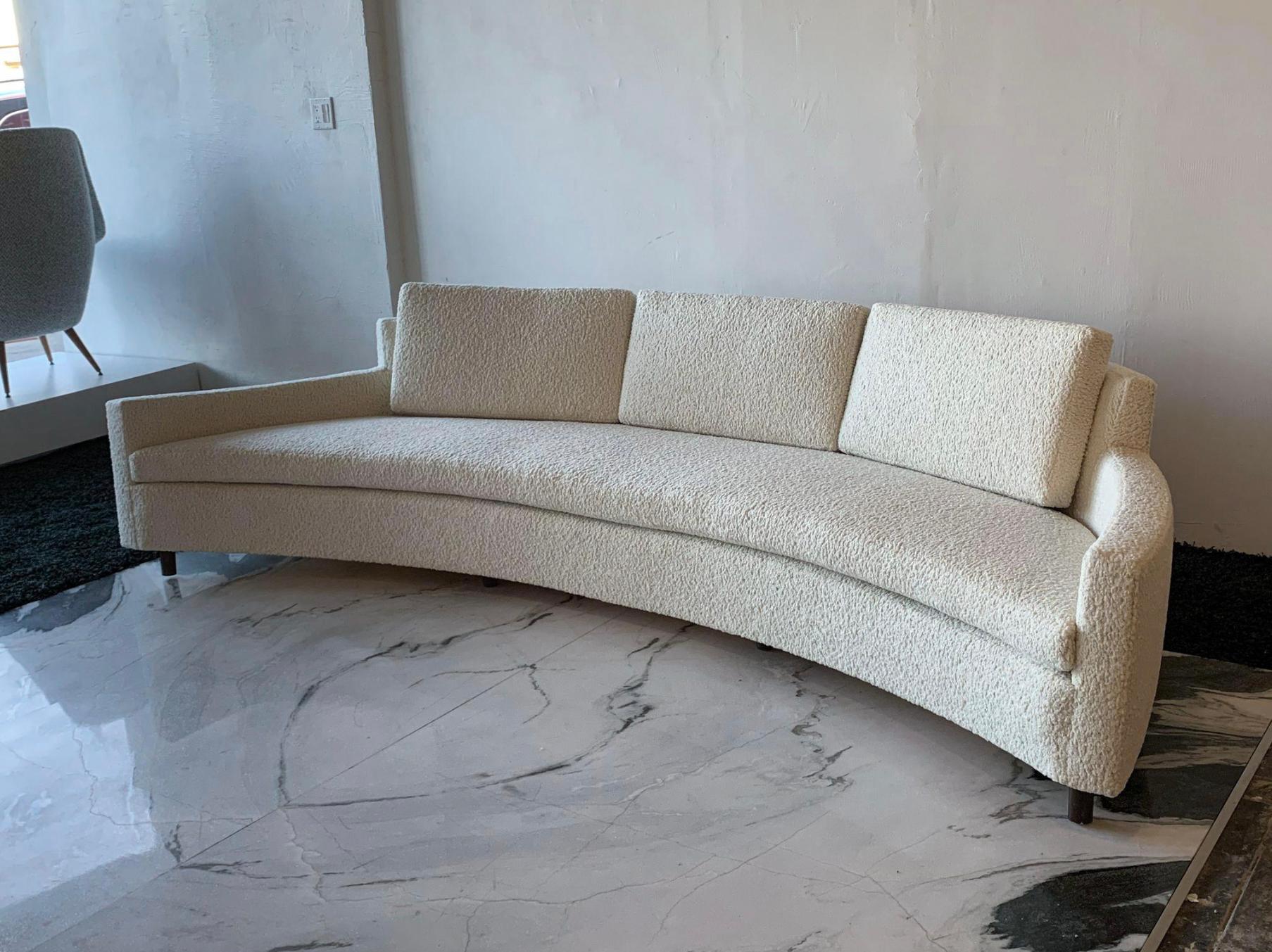 Harvey Probber Curved Crescent Sofa, 1960s, 2 Available For Sale at 1stDibs