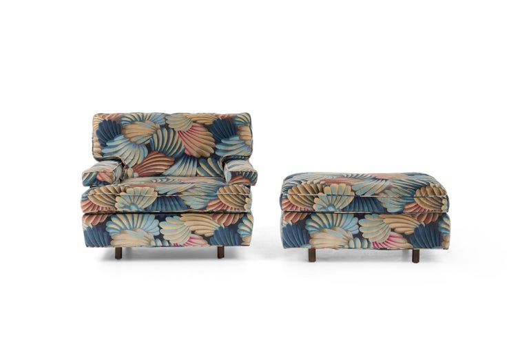 Harvey Probber Lounge and Ottoman at 1stDibs